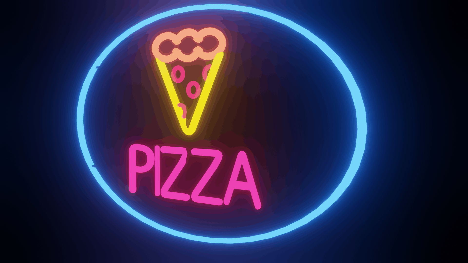 3D file Pizza neon sign. 🍕・Design to download and 3D print・Cults