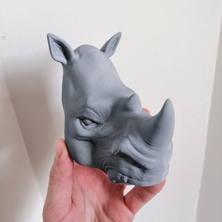 STL file Rhinoceros wall hanging 🦏 ・3D print model to download・Cults
