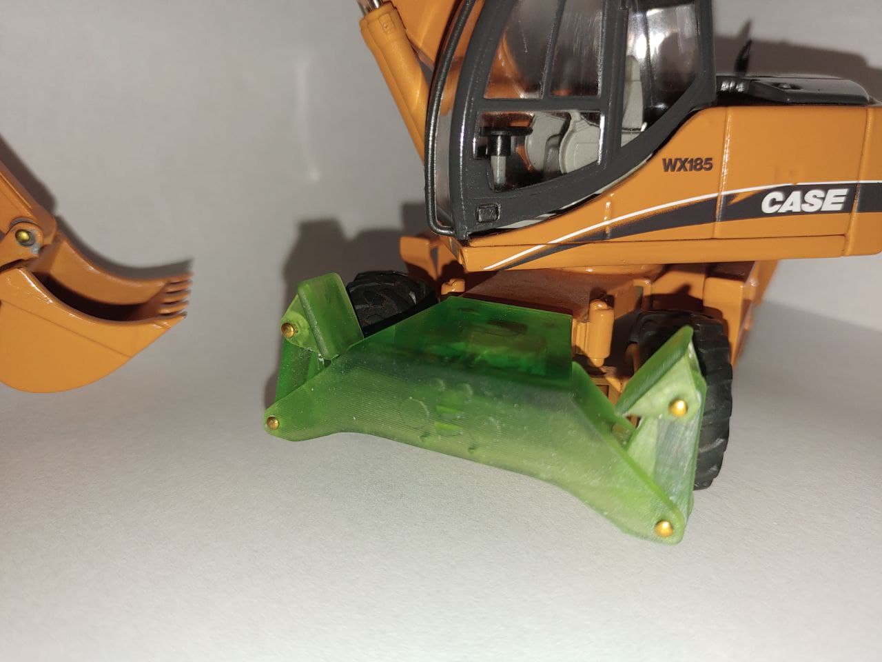 STL file Chassis four stabilizers Excavator Case wx185 🚜 ・3D print ...