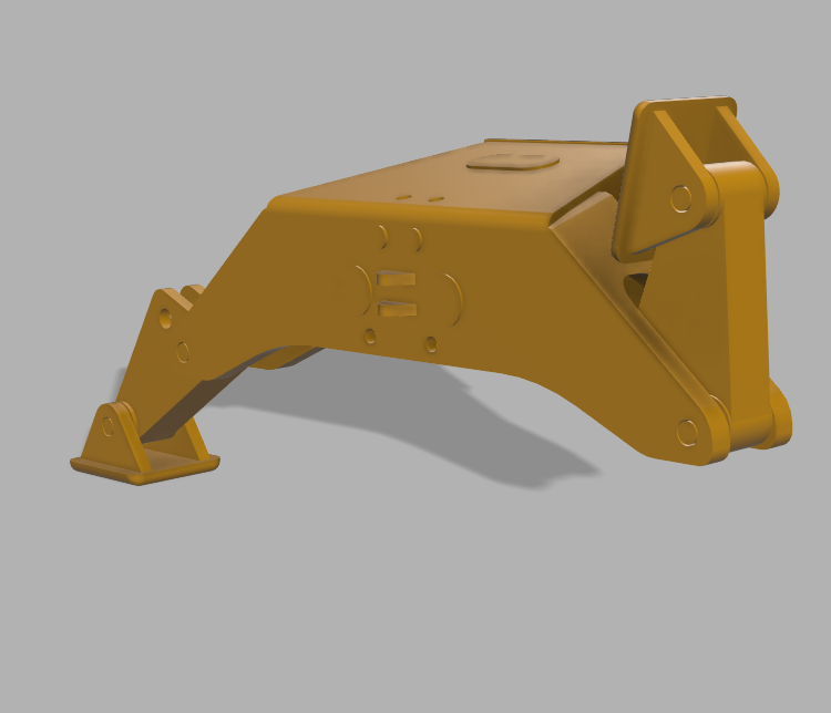 STL file Chassis four stabilizers Excavator Case wx185 🚜 ・3D print ...