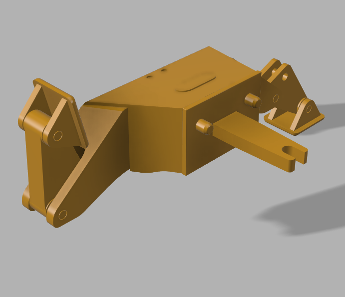 STL file Chassis four stabilizers Excavator Case wx185 🚜 ・3D print ...