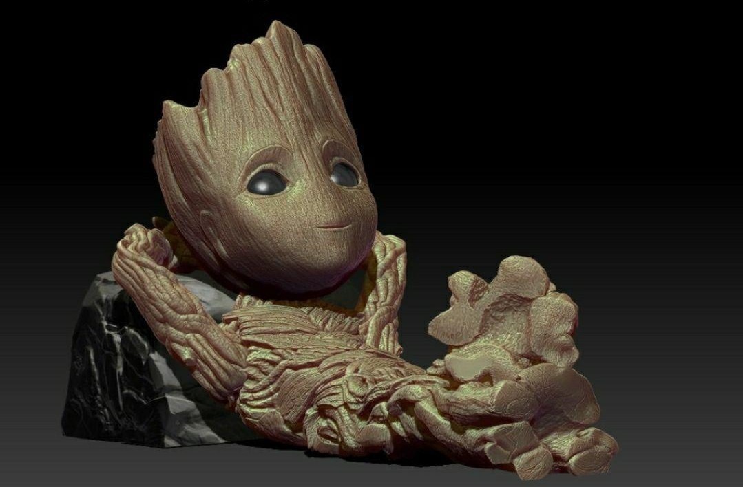 👶 Baby Groot Dreamer・Free STL File for ・Cults