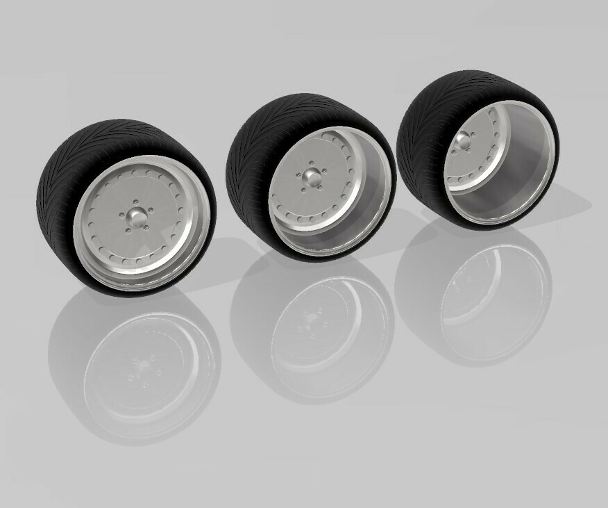 OBJ file Centerline Wheels 1:24 & 1:25 Scale 🎨 ・3D printable model to ...