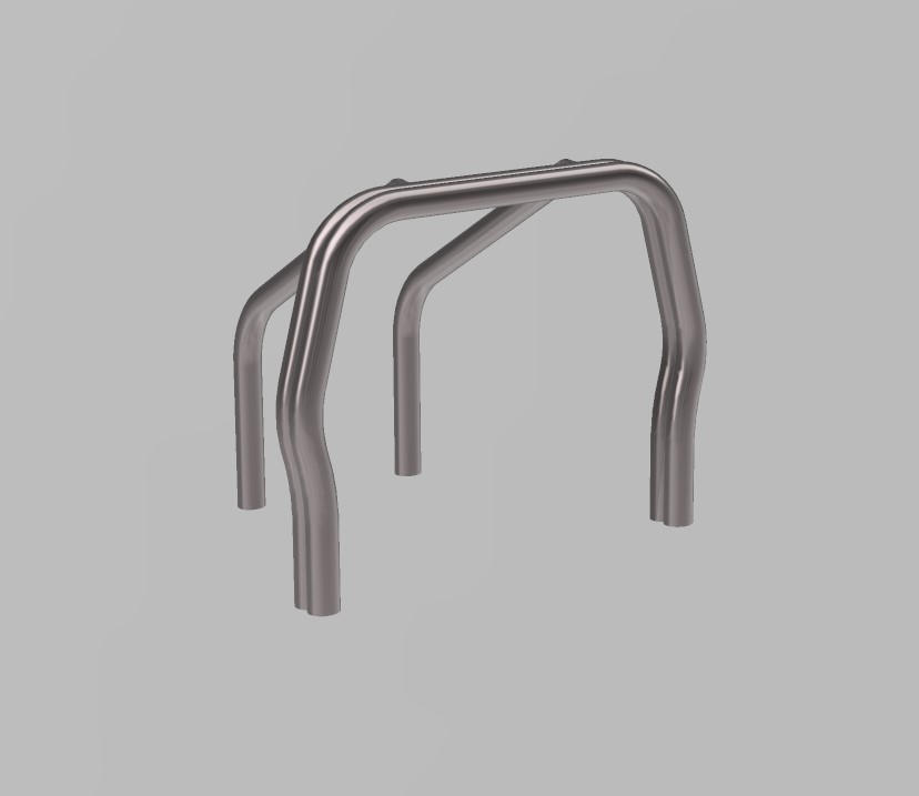 🎨 4x4 Double Tube Roll Bar 1:24 & 1:25 Scale・ OBJ File for ・Cults