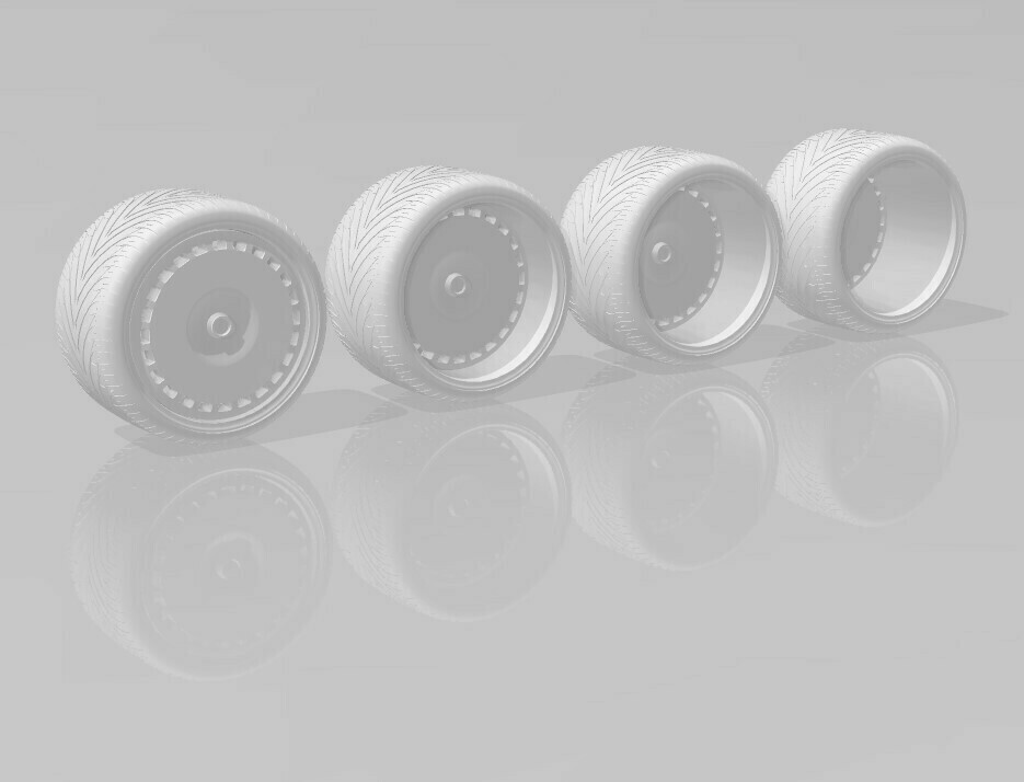 Archivo OBJ Ruedas Rotiform Aero escala 1:24 y 1:25 🎨 ・Plan imprimible ...