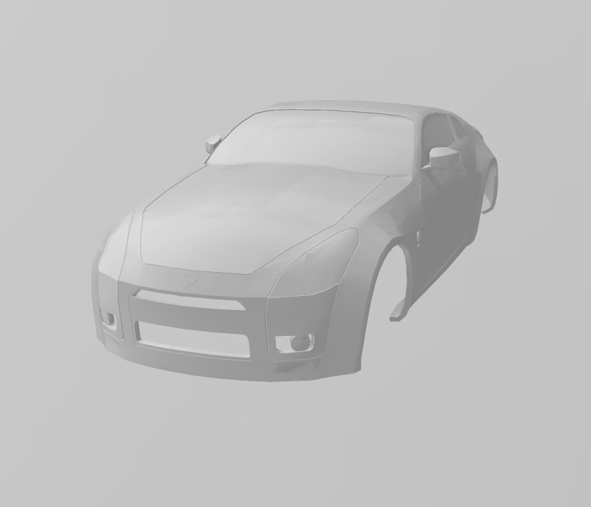🎨 Nissan 350Z Prototype 1:24 & 1:25 Scale・ OBJ File for ・Cults
