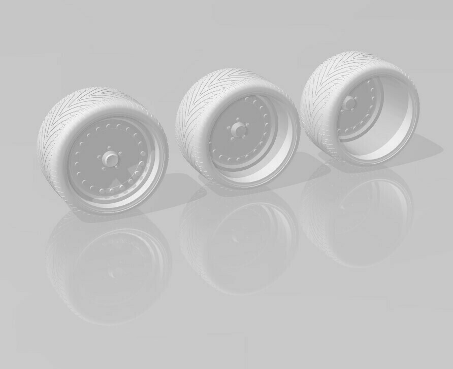 OBJ file Centerline Wheels 1:24 & 1:25 Scale 🎨 ・3D printable model to ...