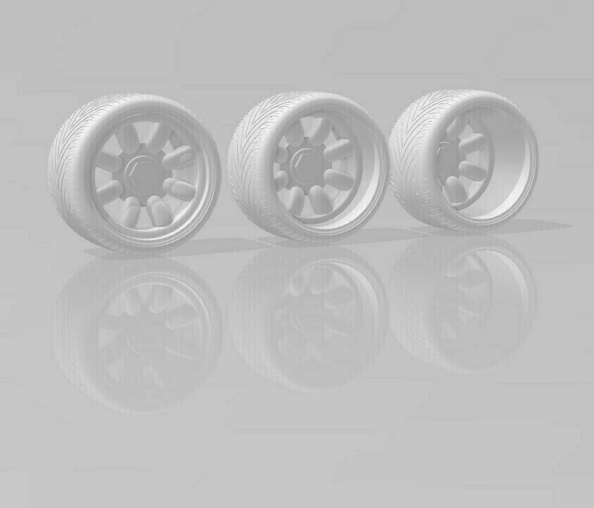 OBJ file Minilite Wheels 1:24 & 1:25 Scale 🎨 ・3D printer design to ...