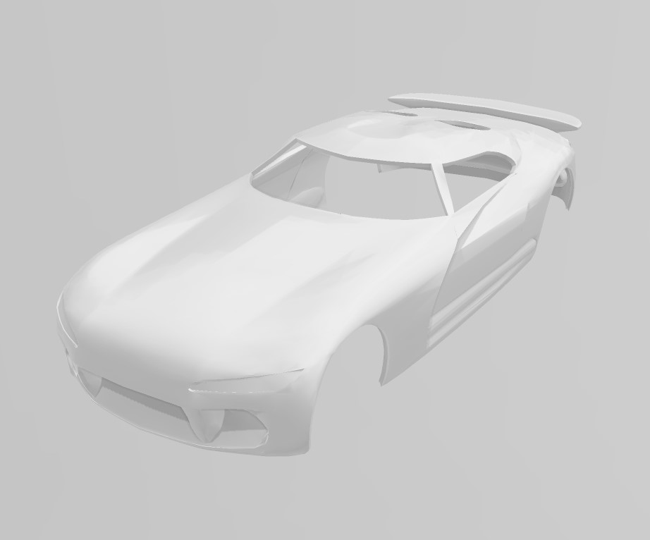 🎬 DODGE VIPER DEFENDER (Movie Car) 1:24 & 1:25 SCALE・ OBJ File for ・Cults