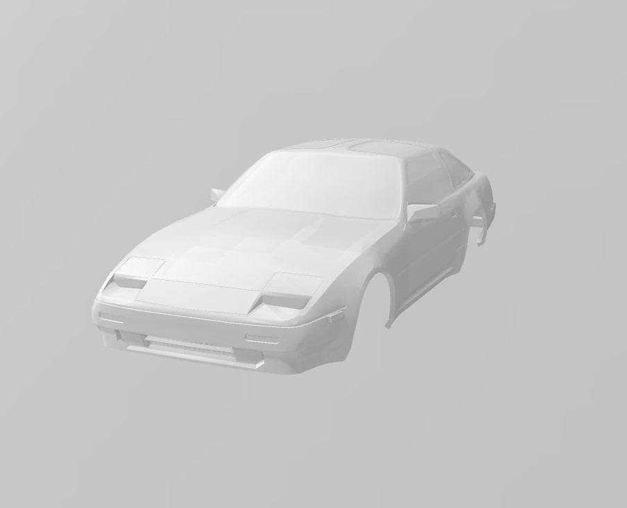 OBJ file Nissan 300ZX Z31 (1980's) 1:24 & 1:25 Scale 🎨 ・3D printing ...