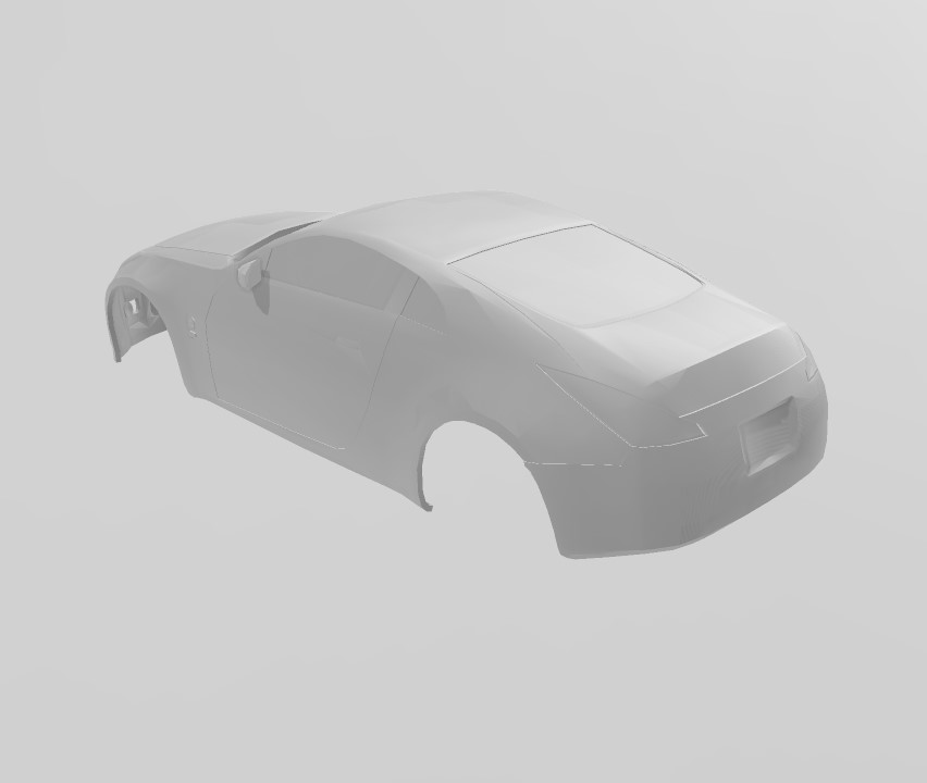 🎨 Nissan 350Z Prototype 1:24 & 1:25 Scale・ OBJ File for ・Cults