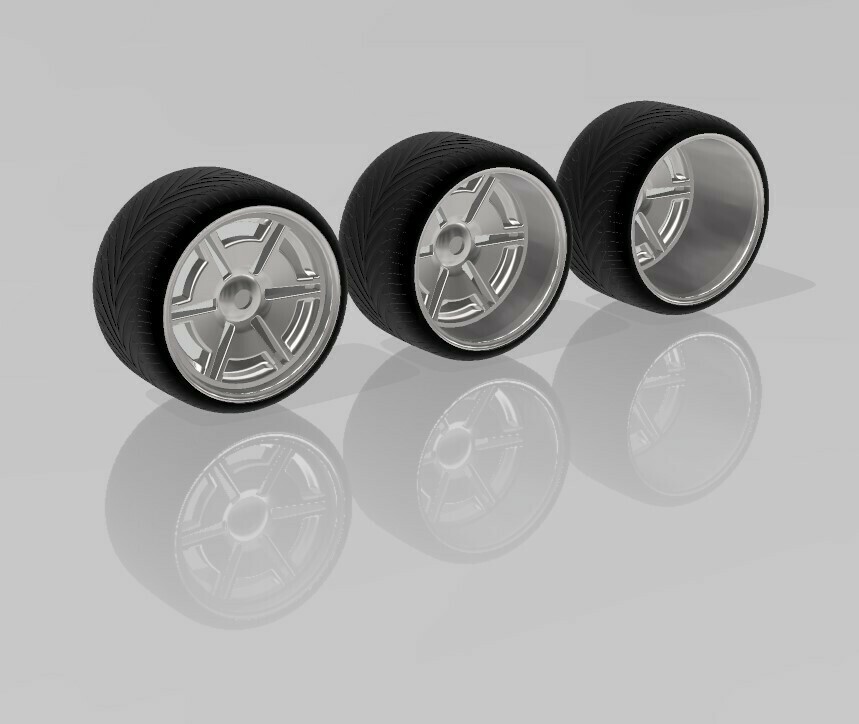 OBJ file Resto mod Wheels 1:24 & 1:25 Scale 🎨 ・3D printing design to ...