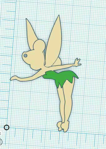 🗝️ Tinkerbell keychain・Free STL File for ・Cults