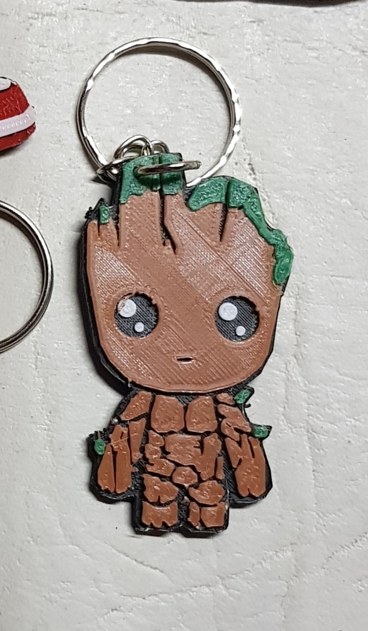 Free STL file Baby Groot Keychain 👶 ・Design to download and 3D print・Cults