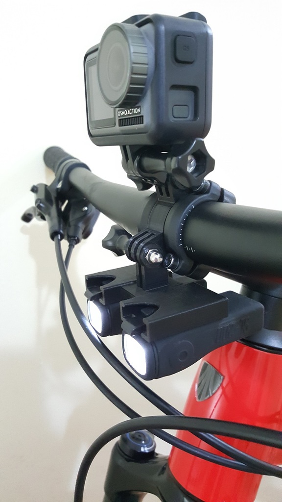 Archivo STL gratis Shredlights dual gopro mount 👽 ・Objeto para ...