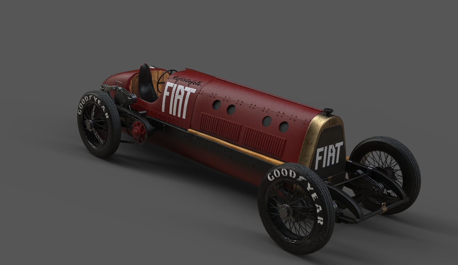 Archivo STL Fiat Mefistofele 👽 ・Plan de impresión en 3D para descargar ...