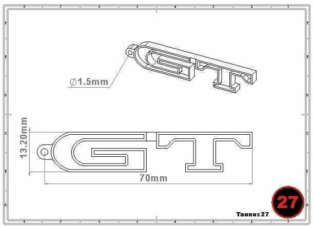 Free STL file llavero Taunus GT / Taunus GT Key chain 🔑 ・3D printable ...