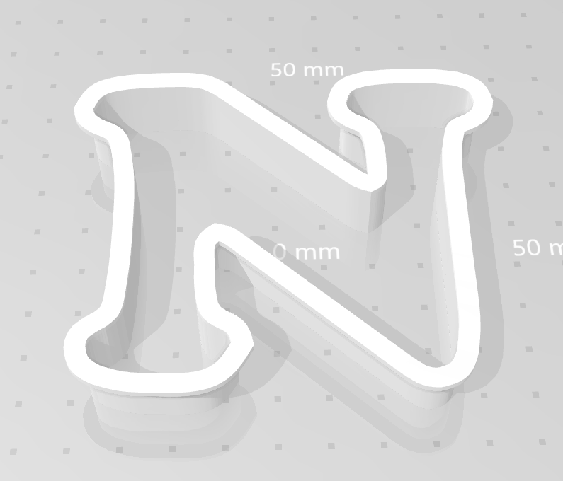 STL file Coockie Cutter Letter N 🔧 ・3D printable model to download・Cults