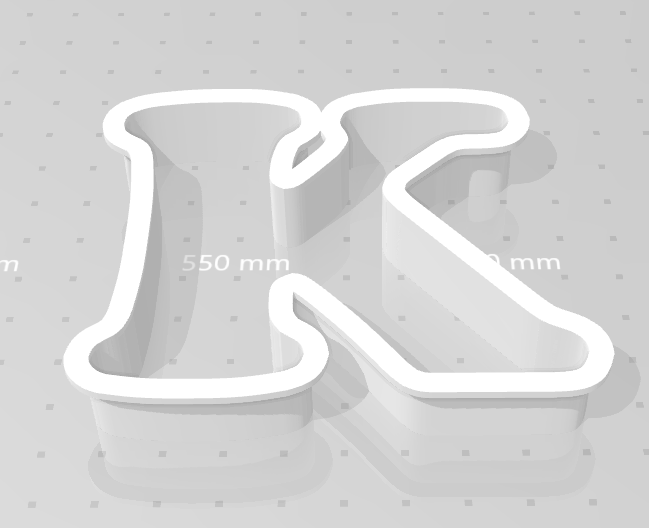 arquivo STL Coockie Cutter Letter K 🎁 ・objeto para impressão 3D para ...