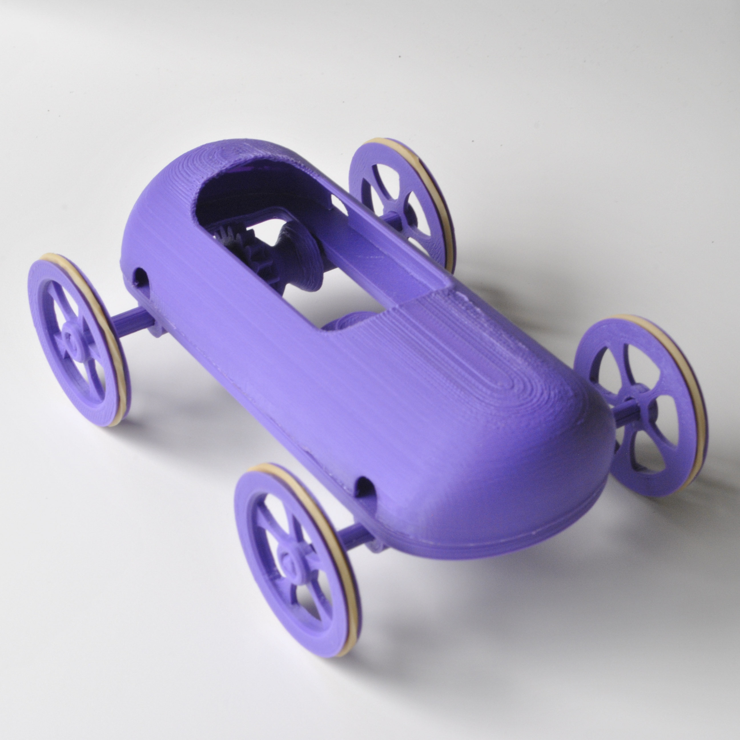 🚗 Rubber Band Car・ STL File for ・Cults
