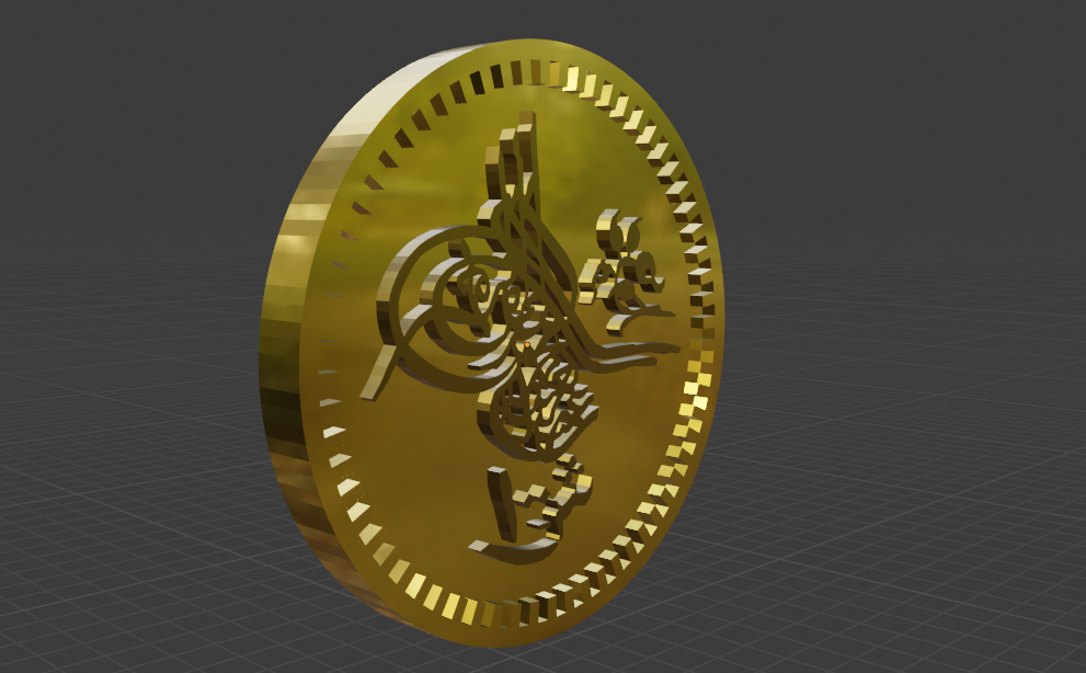 Free STL file Ottoman Coin 🪙 ・3D printer model to download・Cults