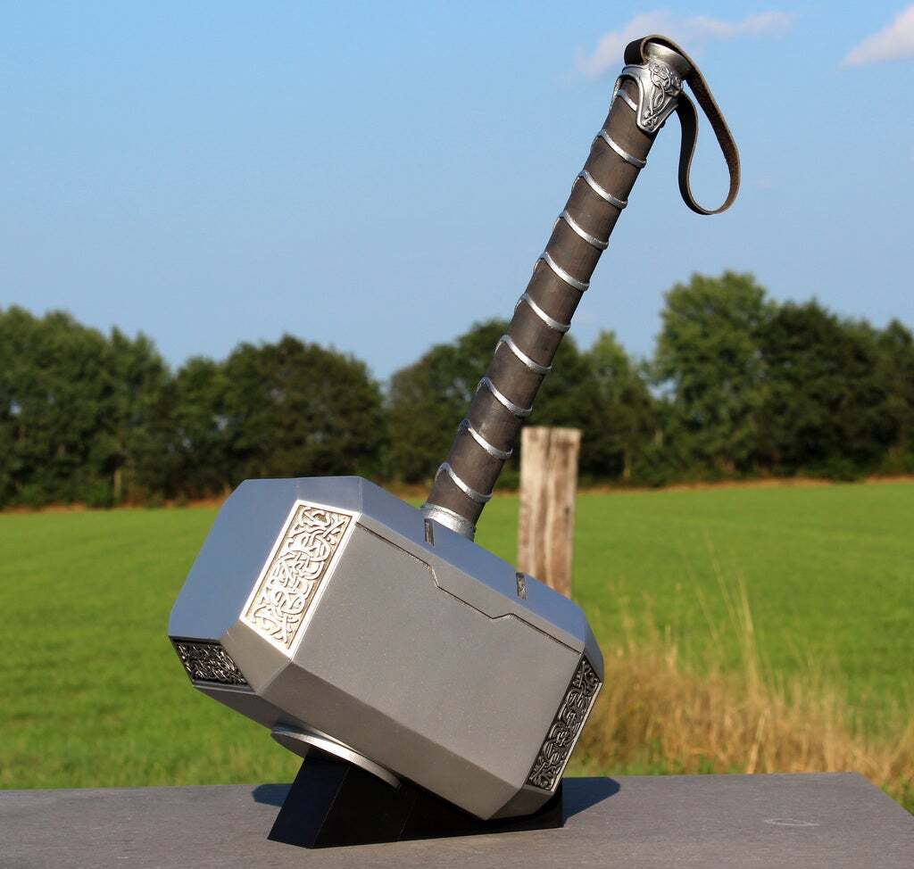 🔨 Thor Hammer Mjolnir Stand・Free STL File for ・Cults