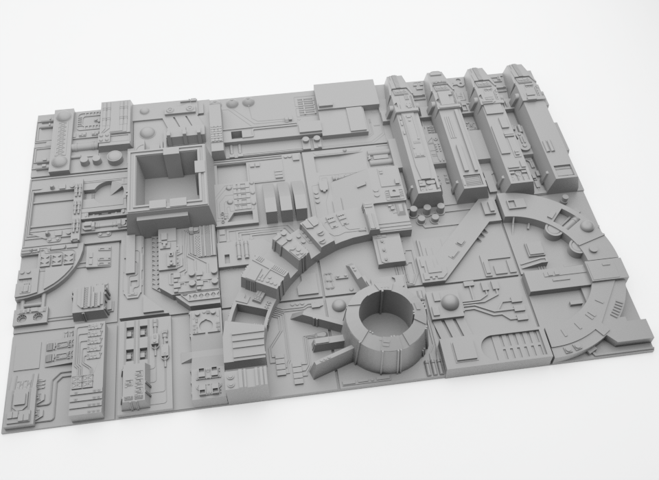 ⭐ Star Wars Death Star Surface Tile D1・Free STL File for ・Cults