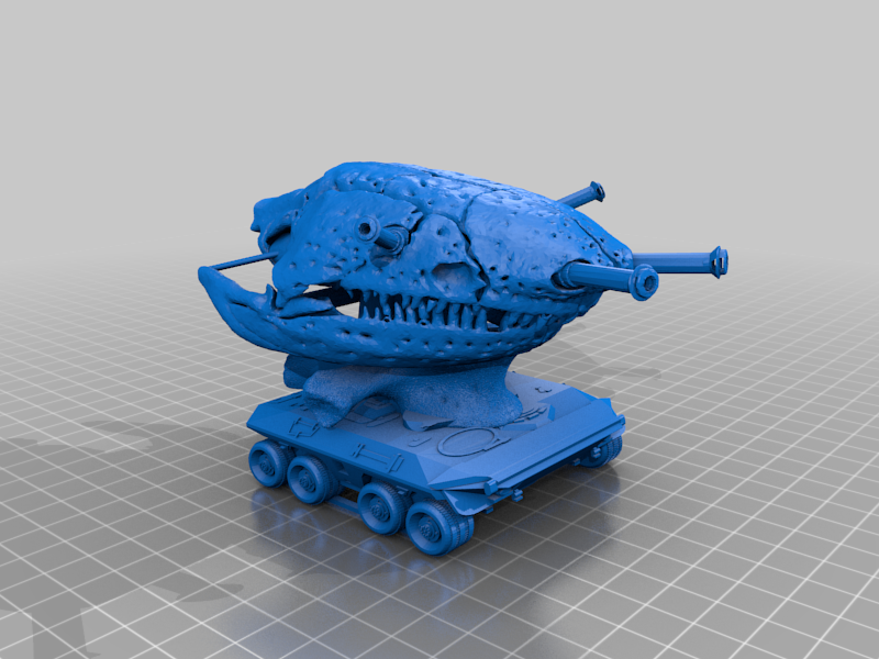 💀 Skull Tanks Chess Set・Free STL File for 3D printing・Cults