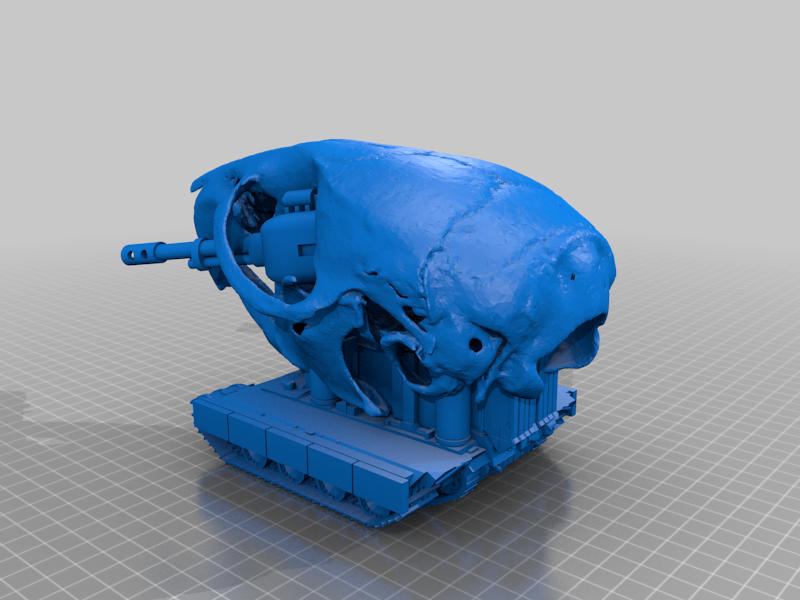 💀 Skull Tanks Chess Set・Free STL File for 3D printing・Cults