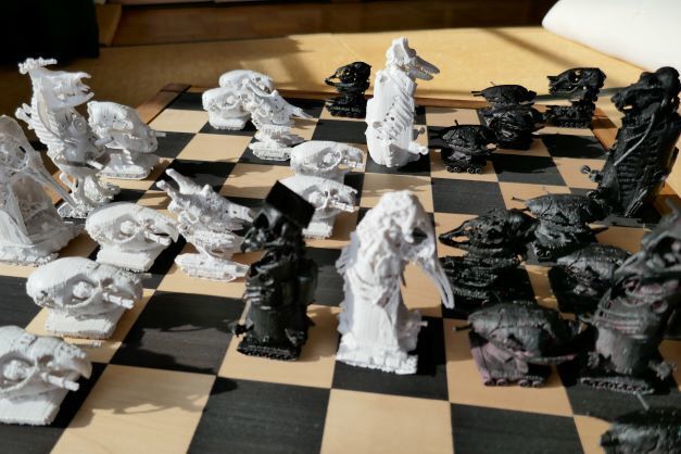 💀 Skull Tanks Chess Set・Free STL File for 3D printing・Cults