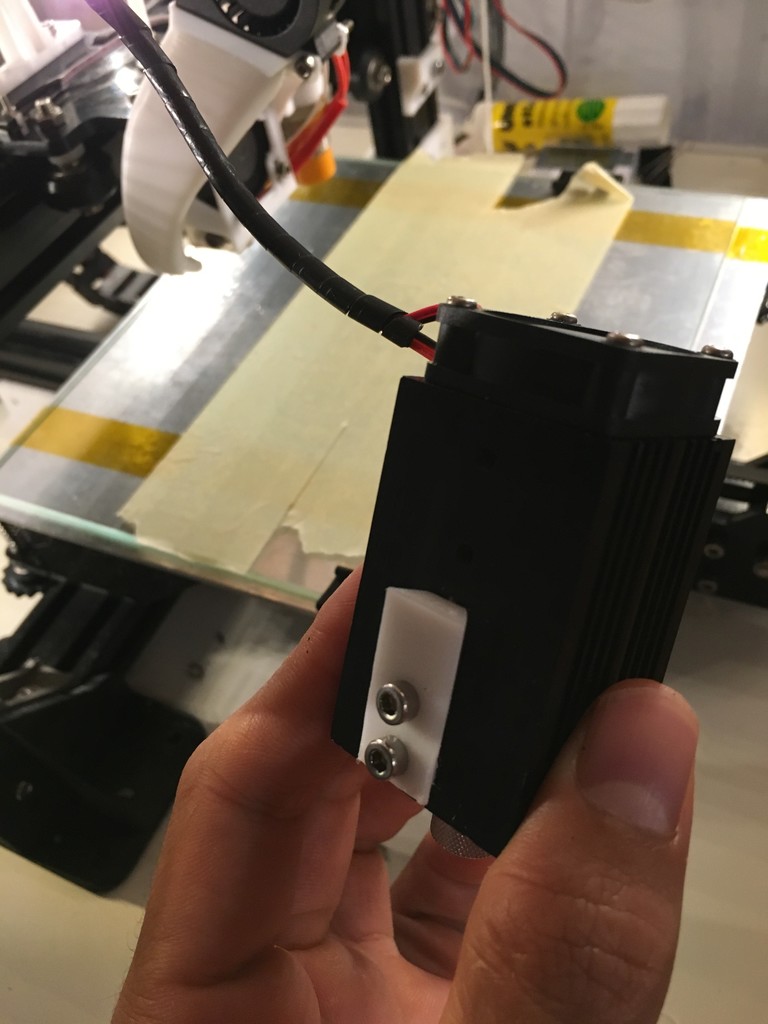 Free 3D file Laser Module backside X carriage mount for Tevo Tarantula ...