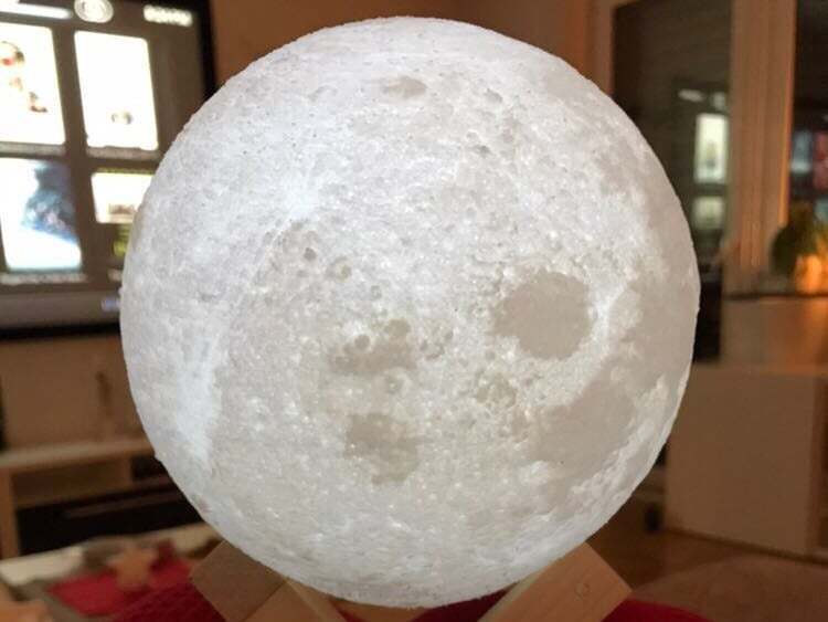 3D printed Hot sale moon ball with LED light・Cults