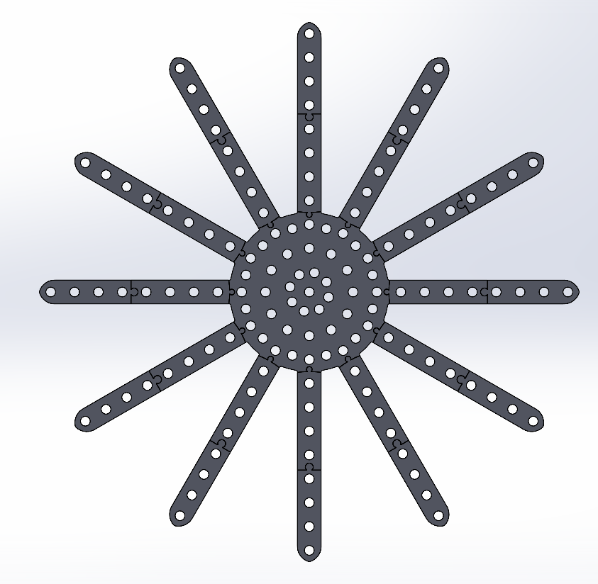 🎄 WS2811 27 Inch Pixel Spinner・ STL File for ・Cults