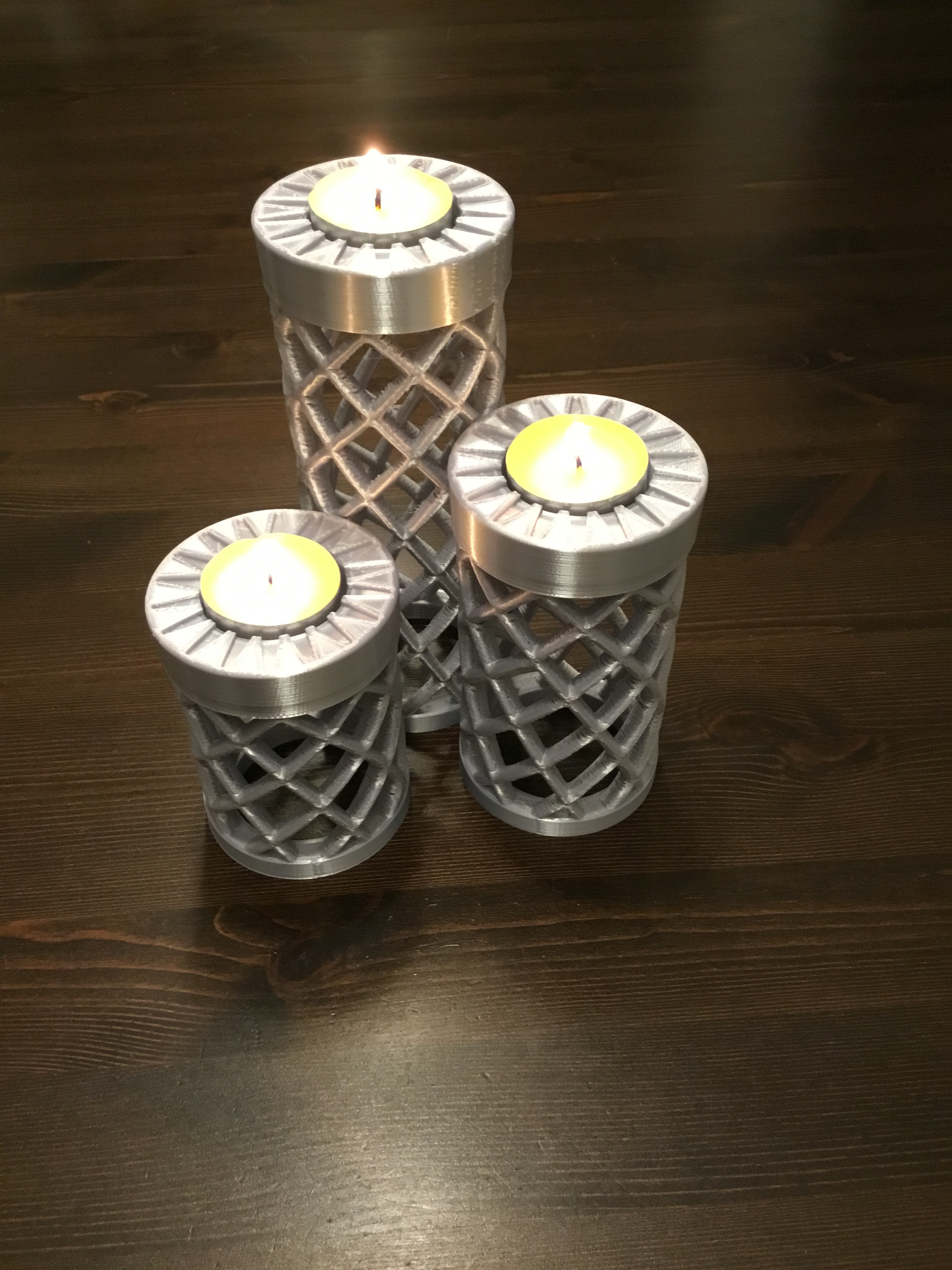 Free STL file Tealigth Holder Set 🕯️ ・3D printer design to download・Cults