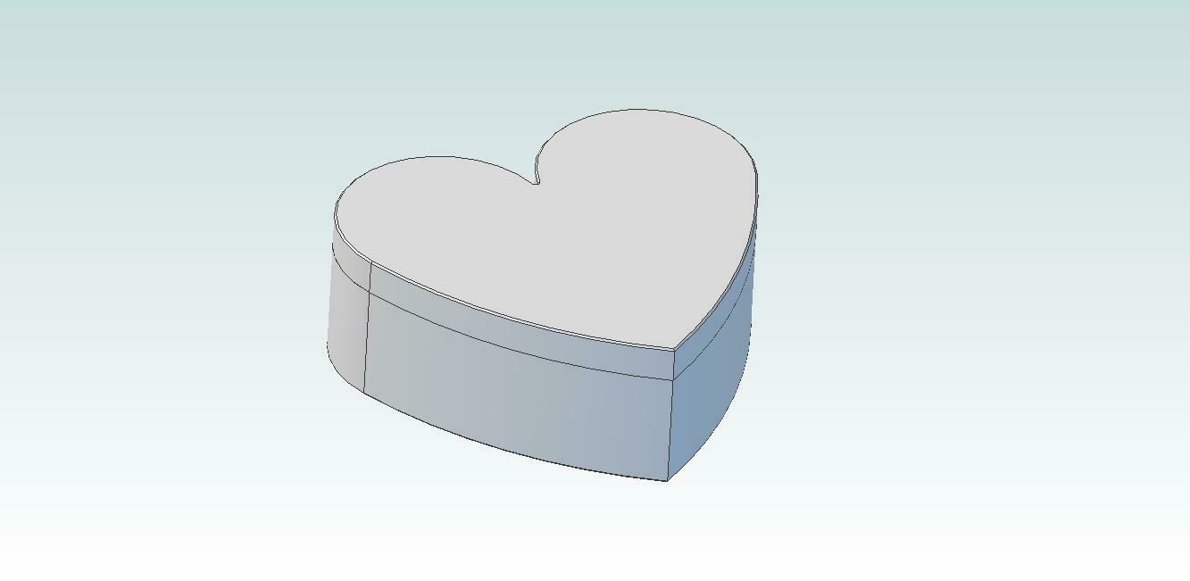 📦 Valentine Box - Heart Shape・Free STL File for ・Cults