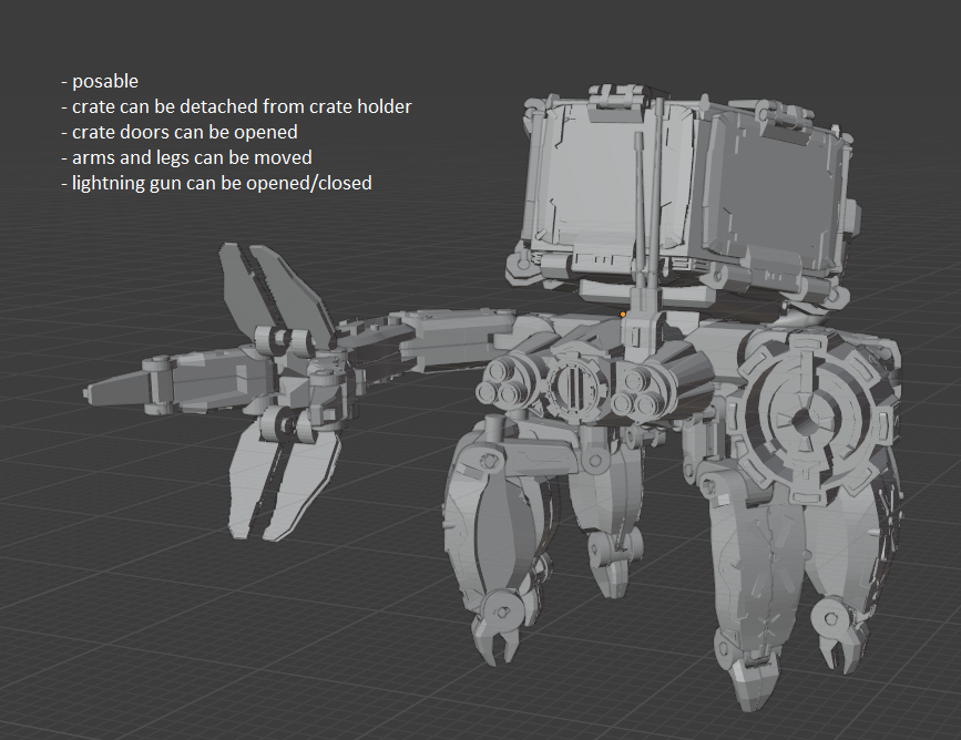 🐚 Shell Walker (Horizon Zero Dawn)・Free STL File for ・Cults