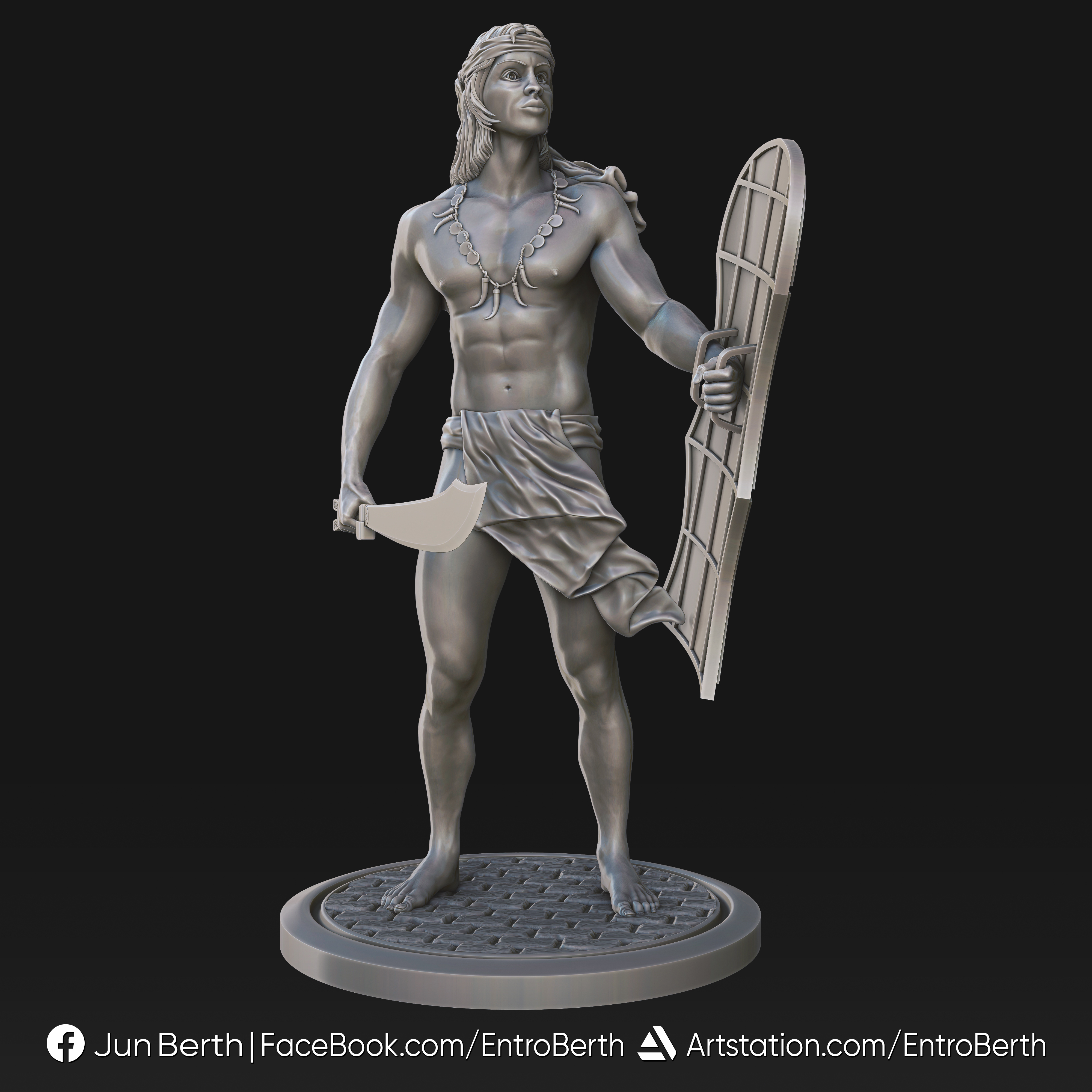🗿 Lapu-Lapu Sculpture・ STL File for ・Cults