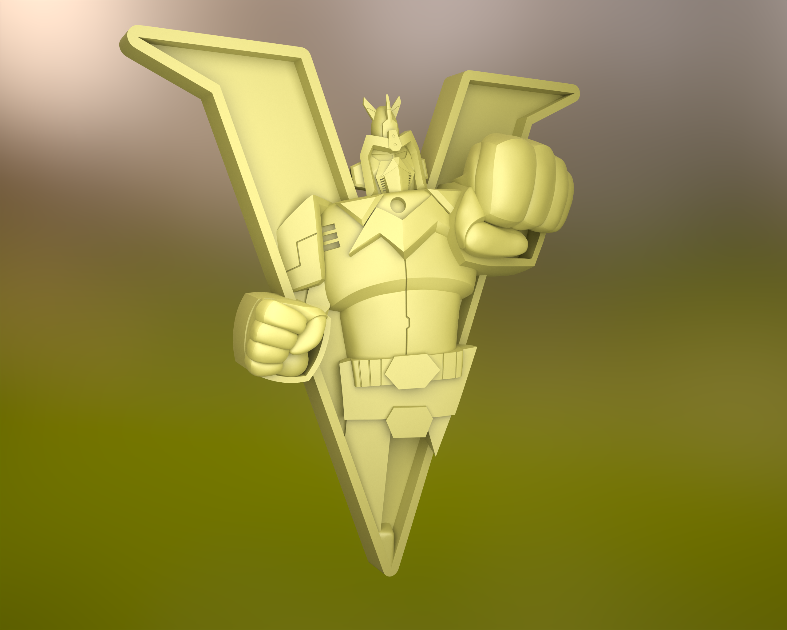 🆓 Voltes V - Relief Free・Free STL File for ・Cults