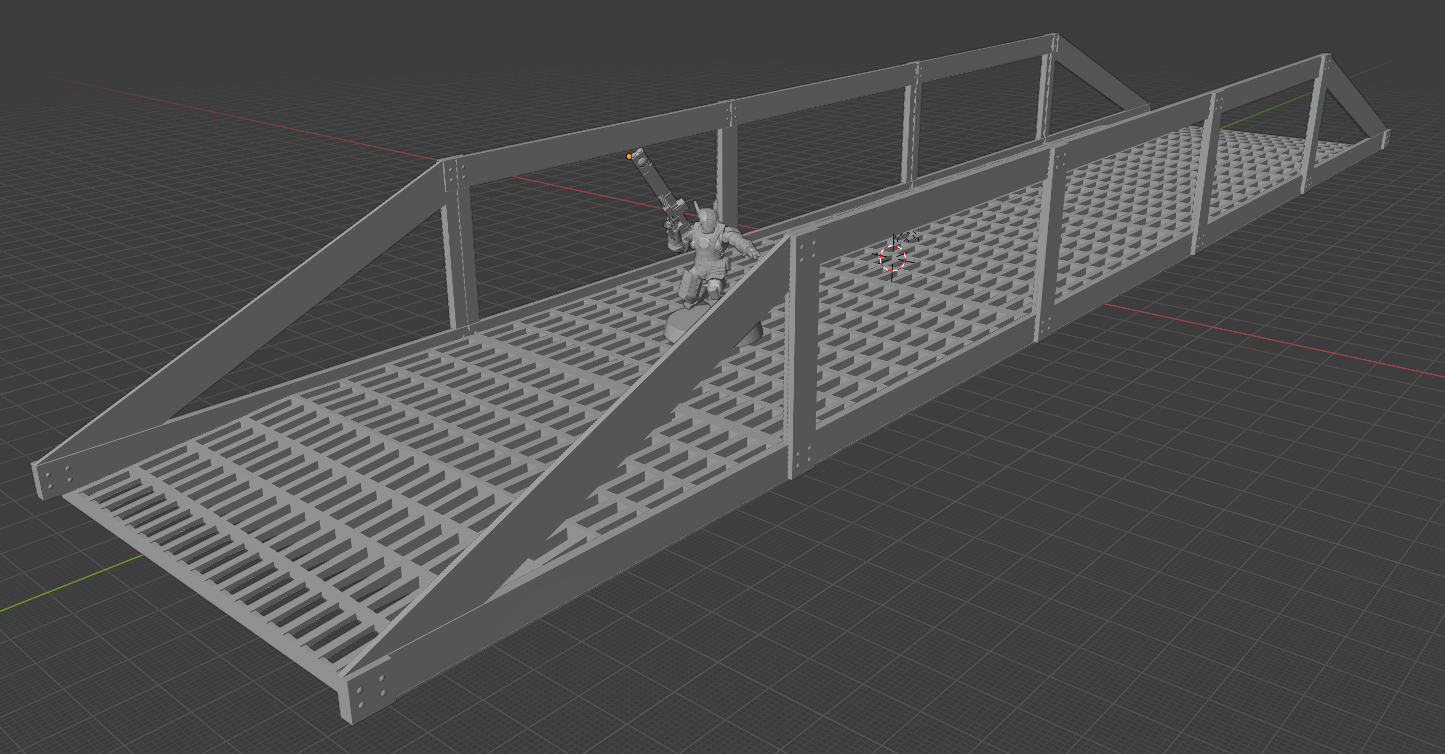 🌉 Modular Bridge, 100mm wide・ STL File for ・Cults