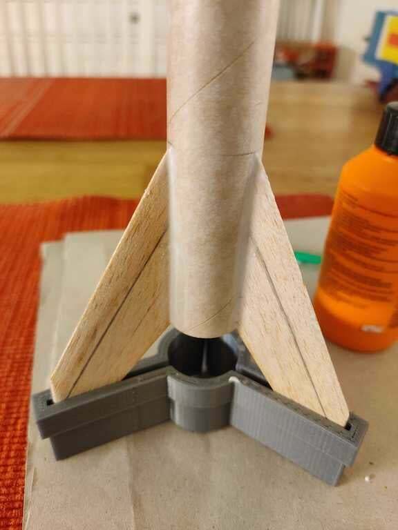 🚀 Model Rocket Fin Fixture・Free SCAD File for ・Cults