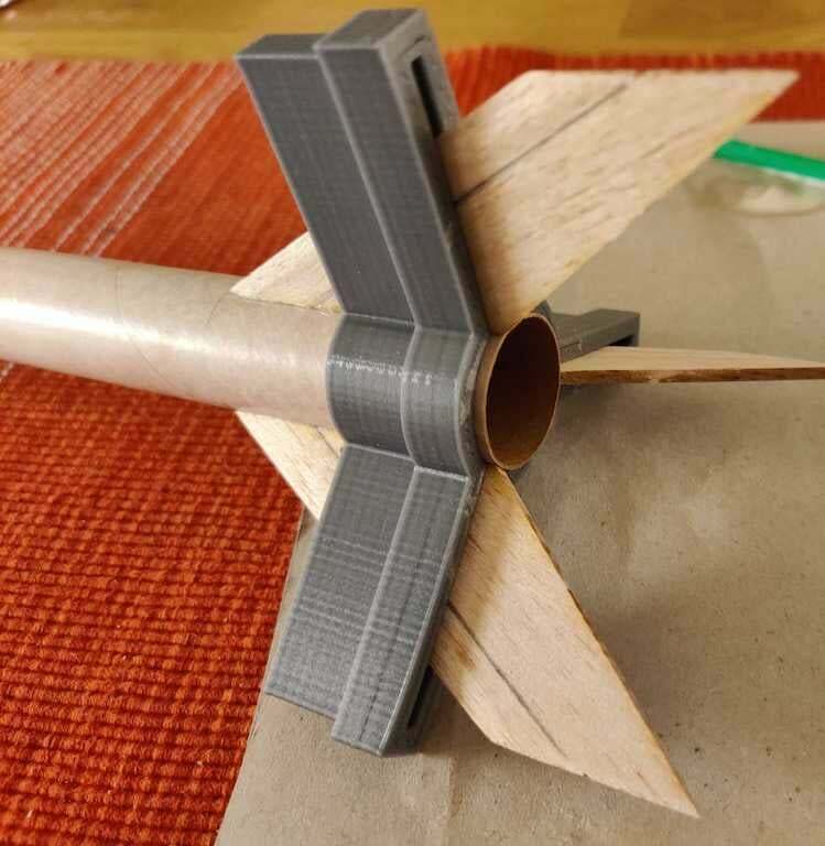 🚀 Model Rocket Fin Fixture・Free SCAD File for ・Cults