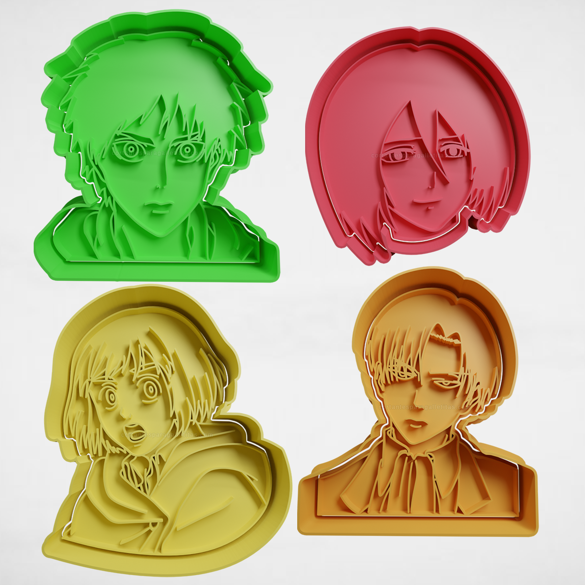 STL file Set Shingeki no Kyojin 🏠・3D printer model to download・Cults