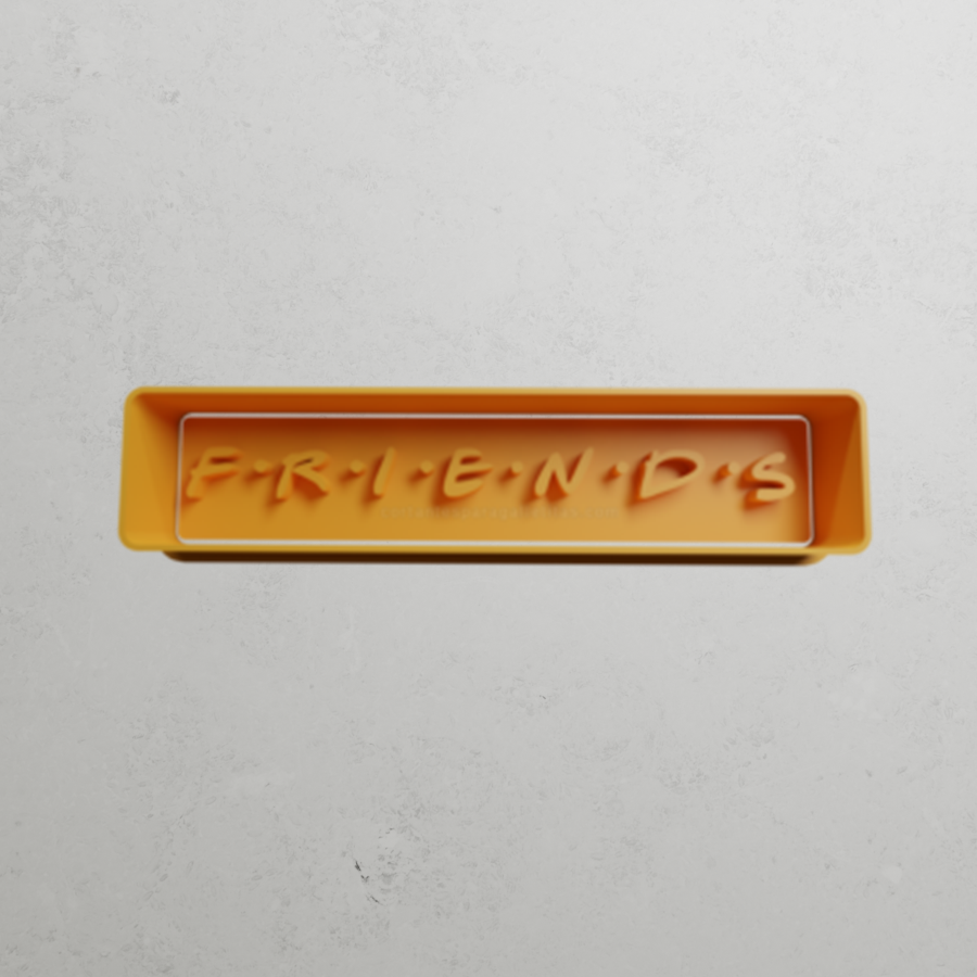 STL file friends logo 🏠 ・Model to download and 3D print・Cults