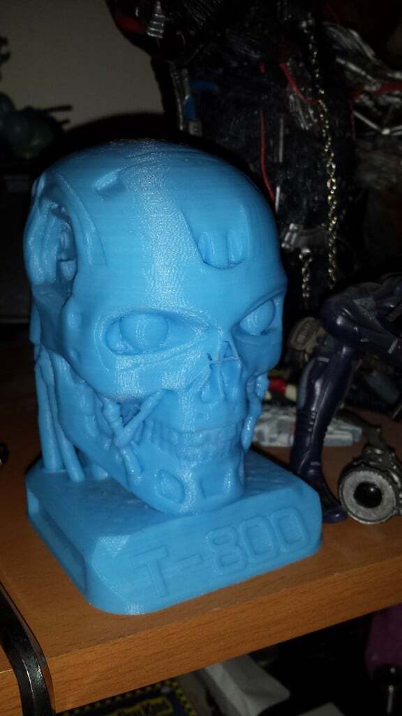 3D printed T800 Smooth Terminator Endoskull Printable WithBase (not ...