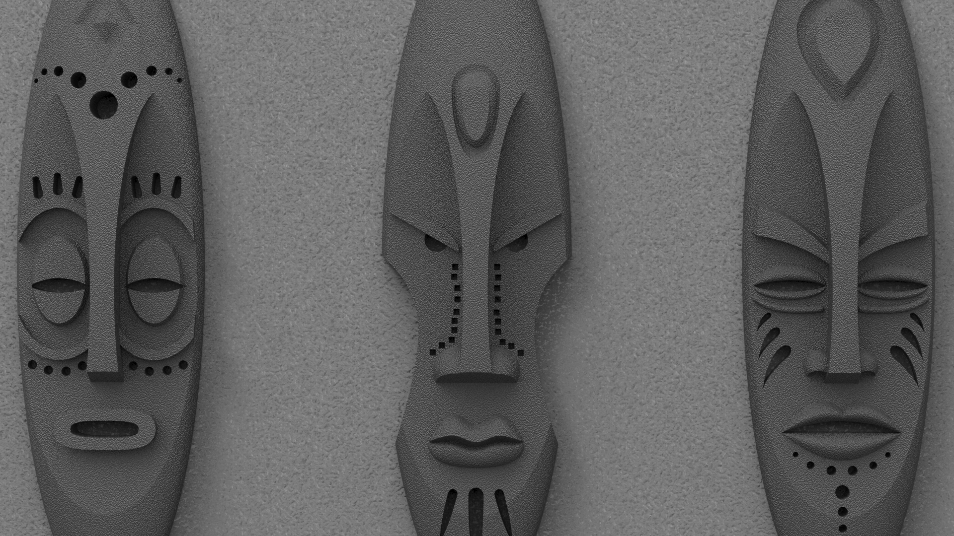 STL file African Mask Pack 🗿 ・Model to download and 3D print・Cults
