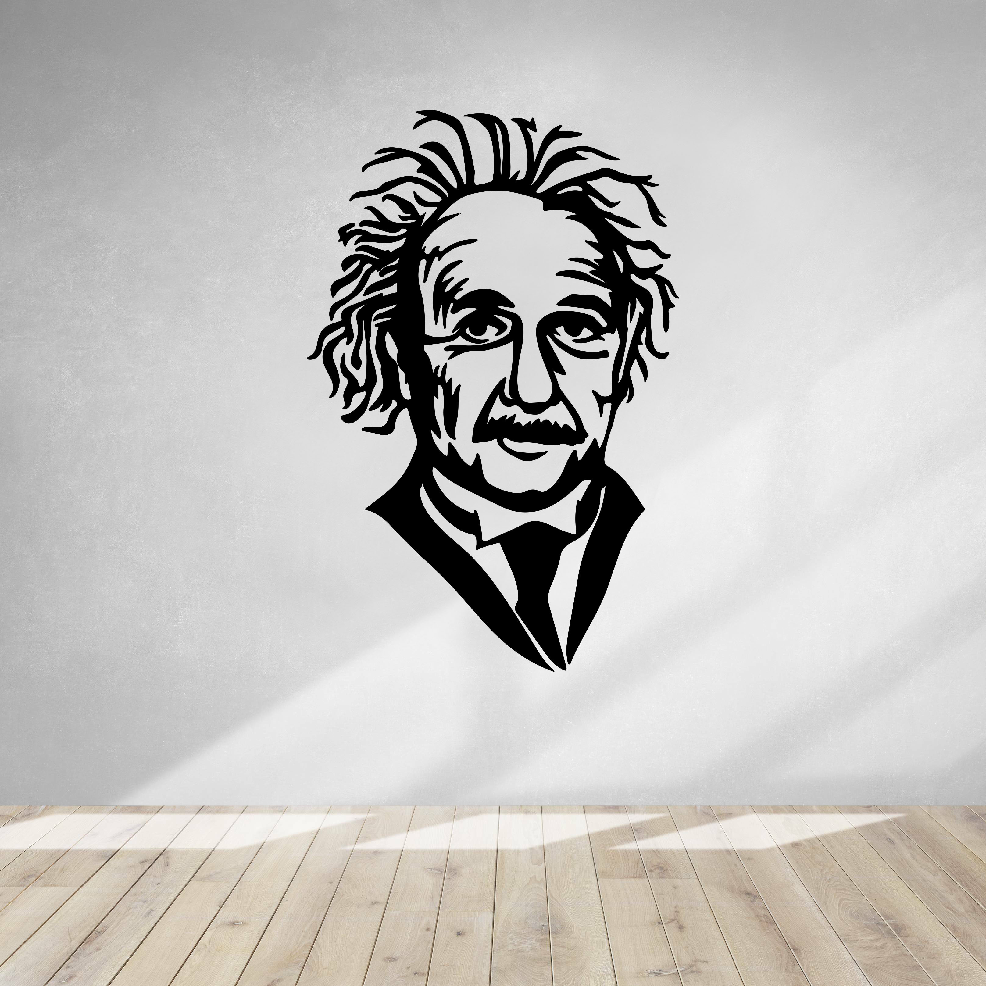 arquivo STL ALBERT EINSTEIN WALL SCULPTURE - 2D ART 🗿 ・modelo para ...
