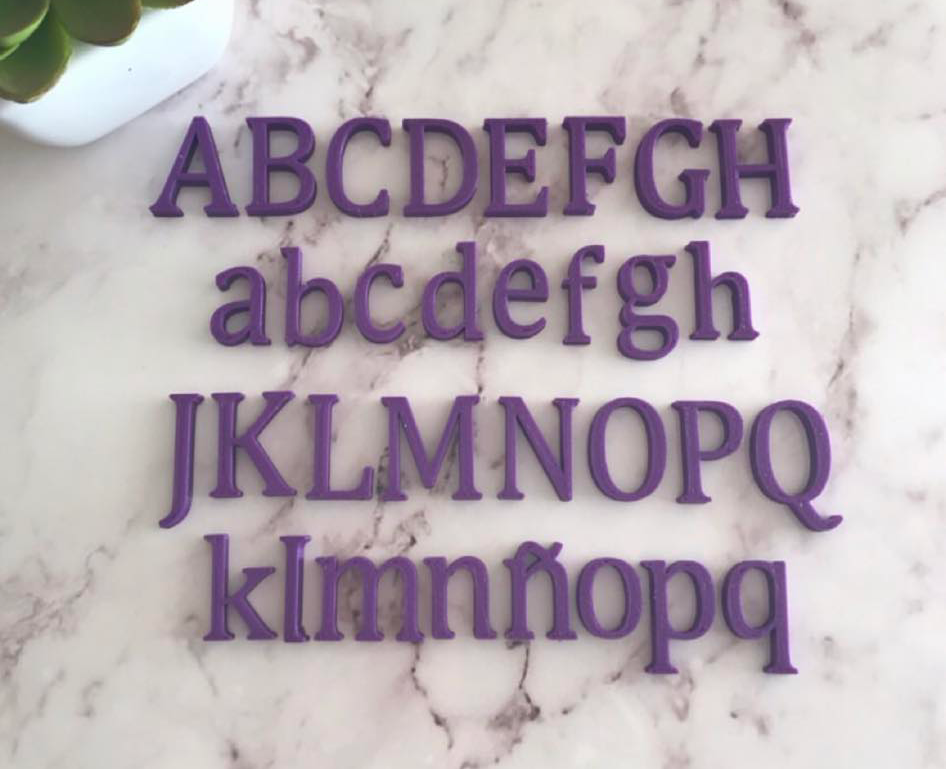 STL file Fondant alphabet stamps 🥖 ・Model to download and 3D print・Cults