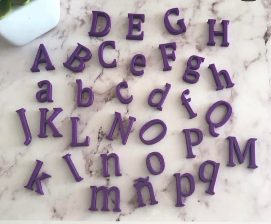 STL file Fondant alphabet stamps 🥖 ・Model to download and 3D print・Cults