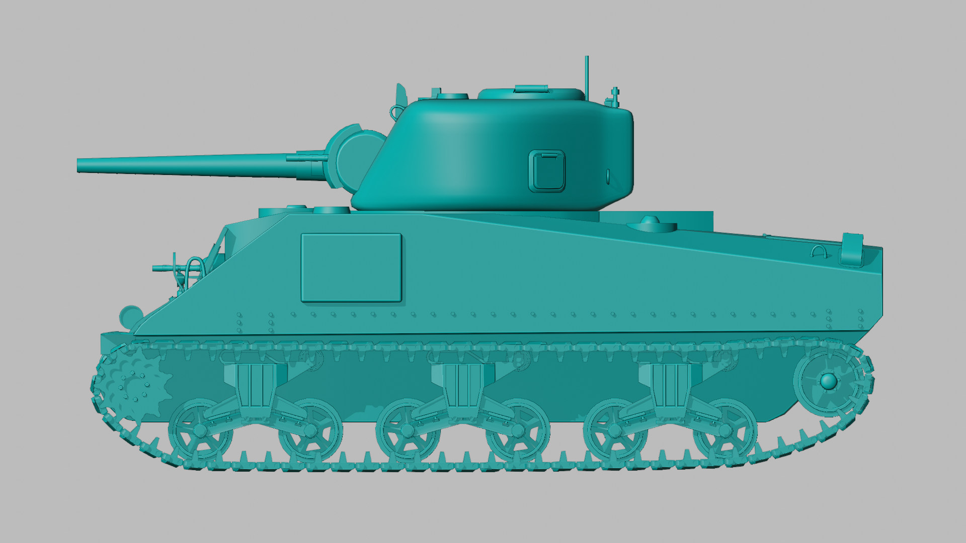 STL-Datei M4 Sherman Panzer 🪖 (OBJ)・Modell zum Herunterladen und 3D ...