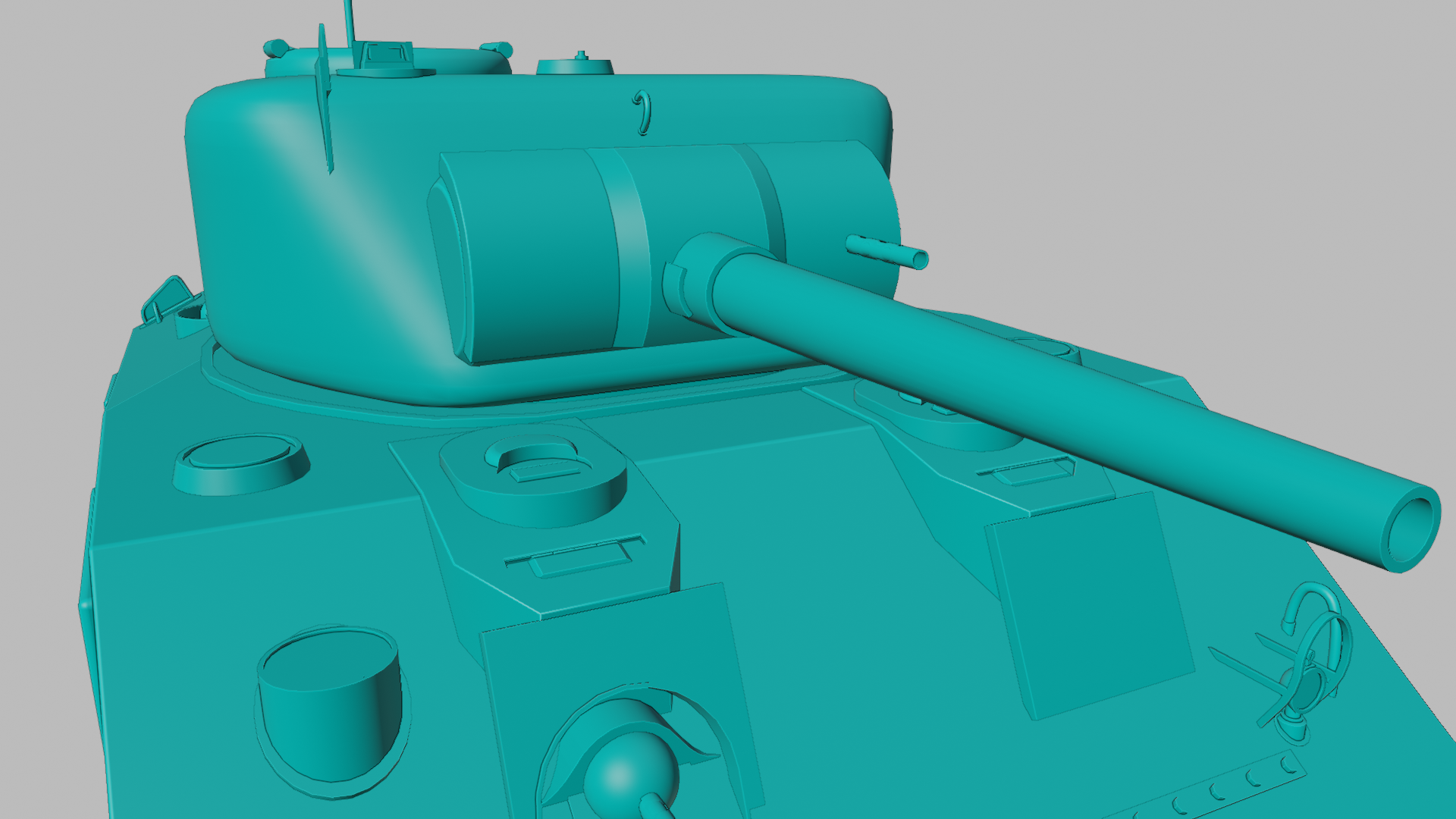 🪖 M4 Sherman Tank・ STL File for ・Cults